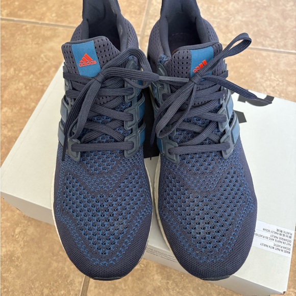 adidas | Shoes | Adidas Navy Blue Ultraboost Running Shoes | Poshmark